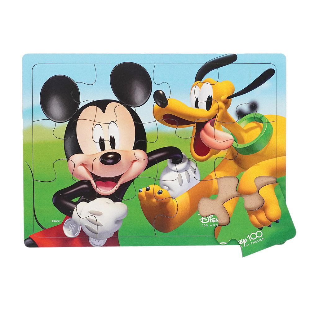 Rompecabezas Mickey y Pluto Disney 100 - 12 Piezas - papelesprimavera