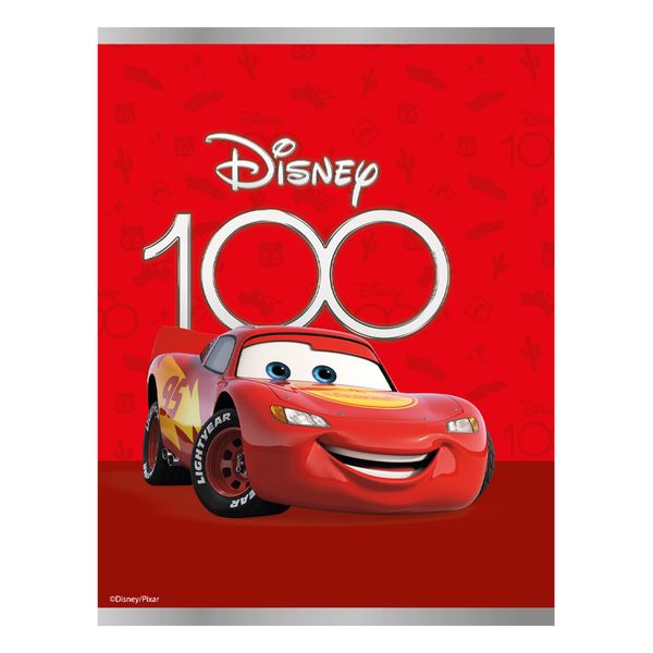 Cuaderno Cosido Cars Rayo McQueen Fondo Gris Disney 100 - papelesprimavera