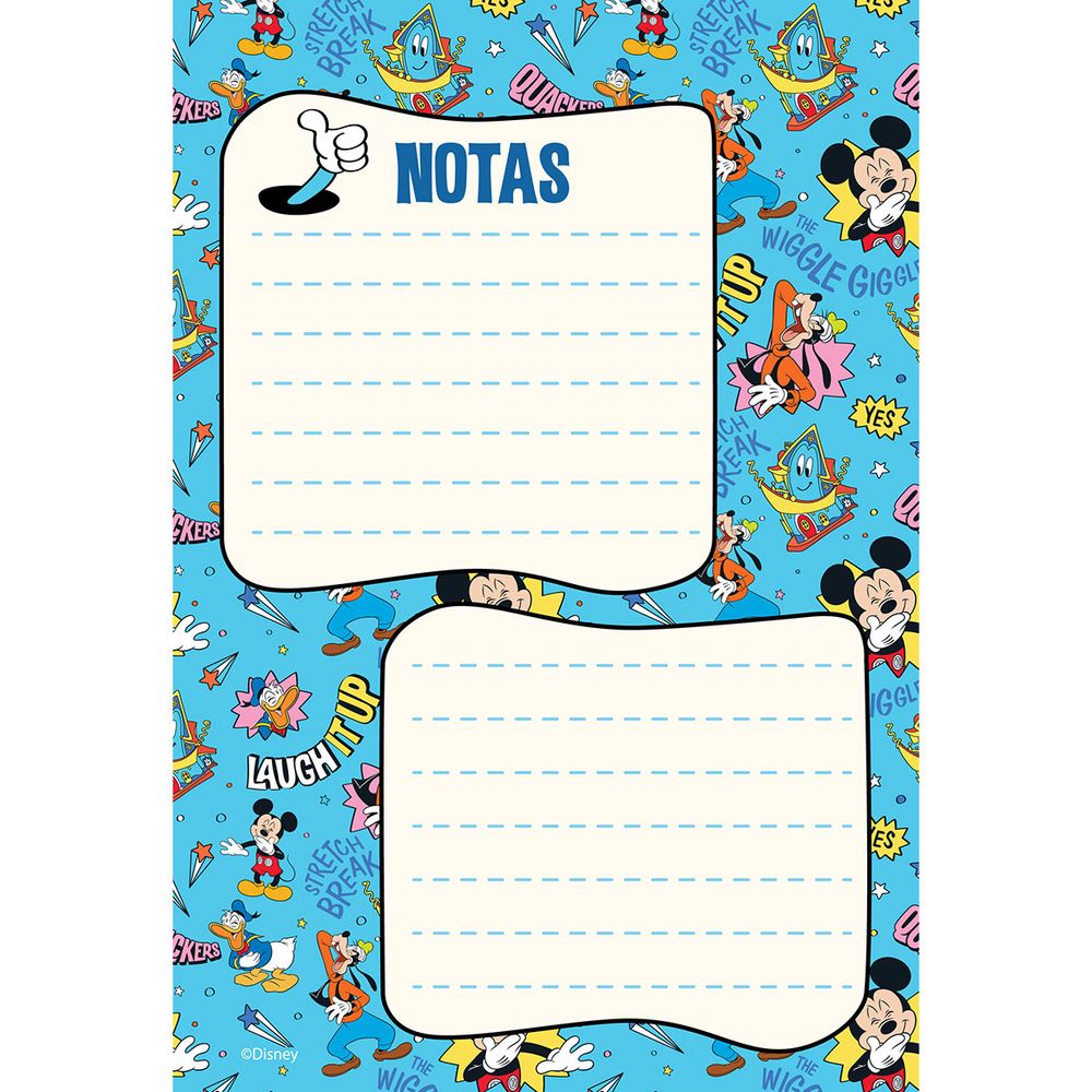 Cuaderno Argollado Vertical Mickey Mouse & Friends - papelesprimavera