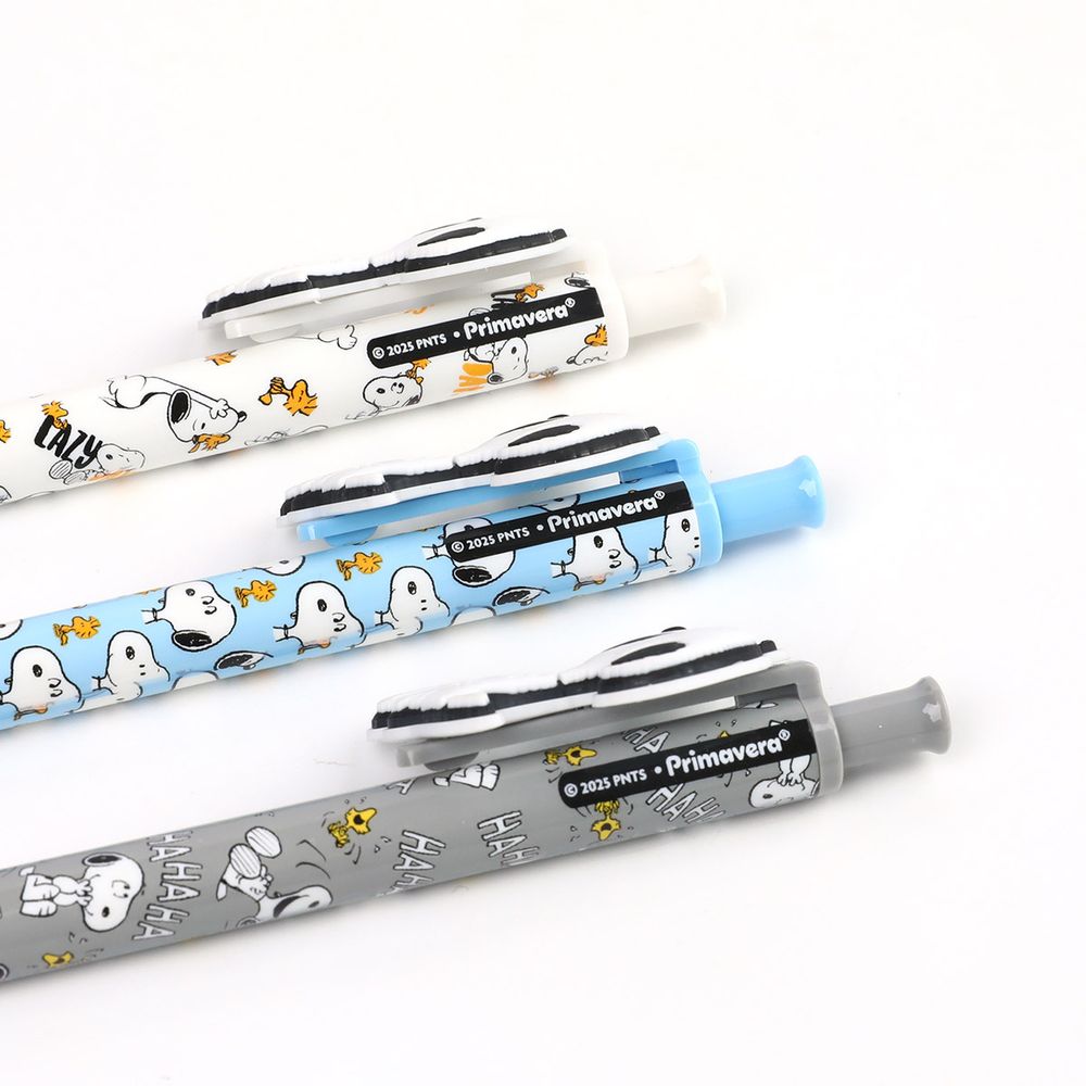 Set de Bolígrafos + Rubber Snoopy X 3 - papelesprimavera